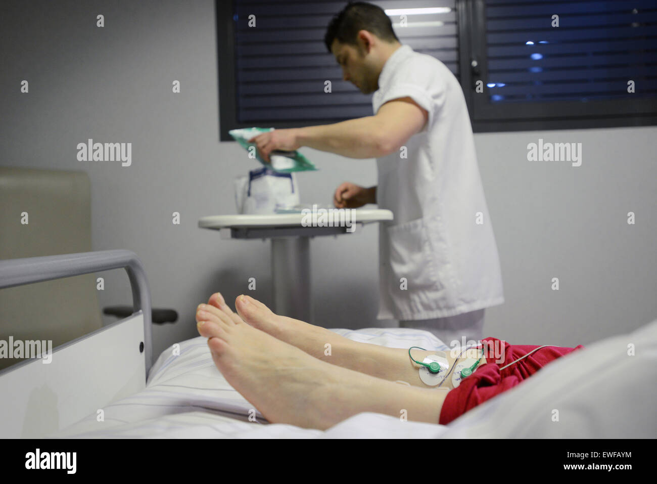 Sleep study electrodes hi-res stock photography and images - Alamy