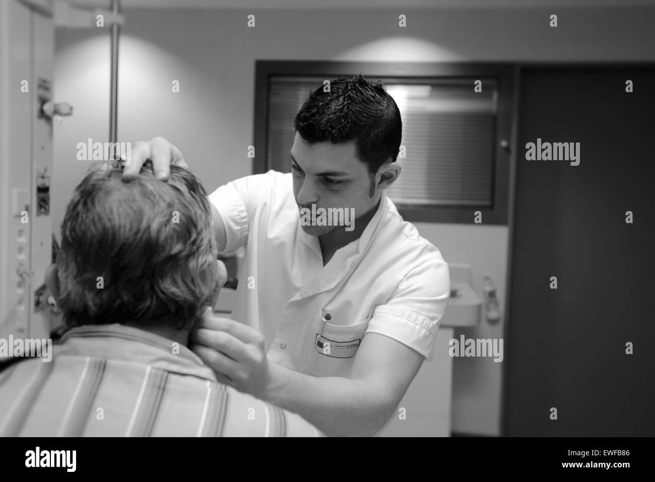 Old man dozing Black and White Stock Photos & Images - Alamy