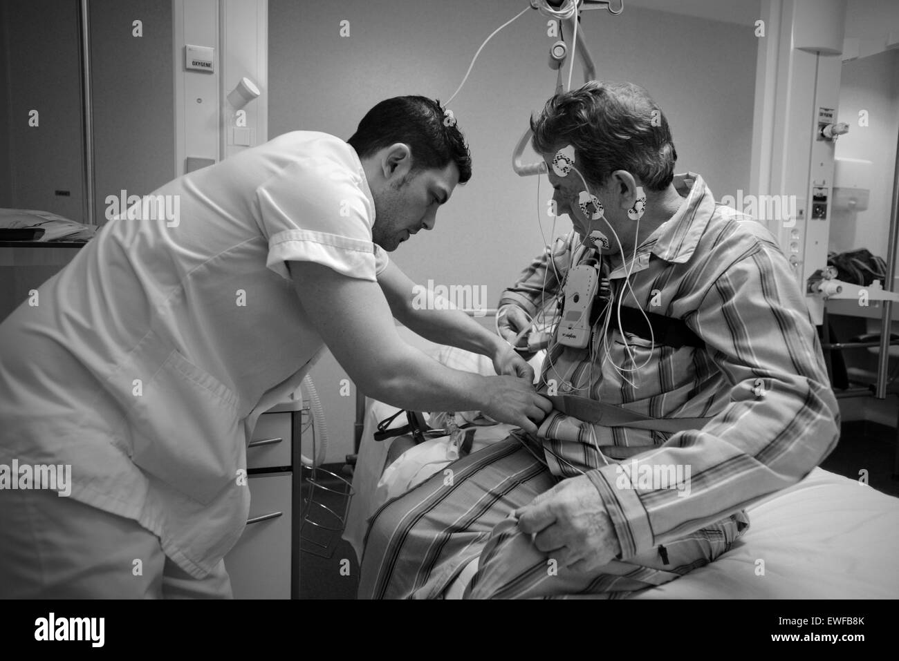 Polysomnograms Black and White Stock Photos & Images - Alamy