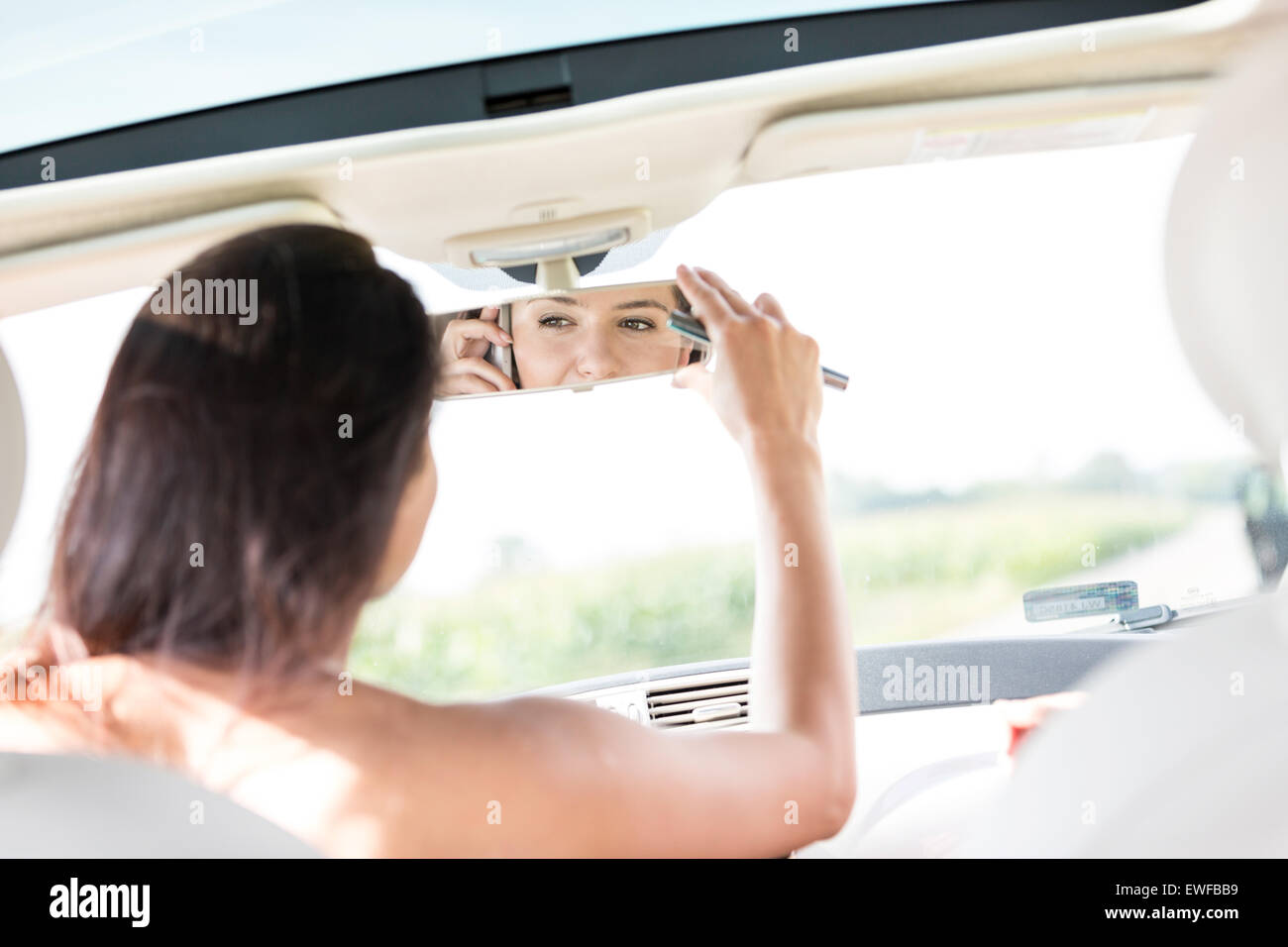 Car interior rearview mirror hi-res stock photography and images - Alamy