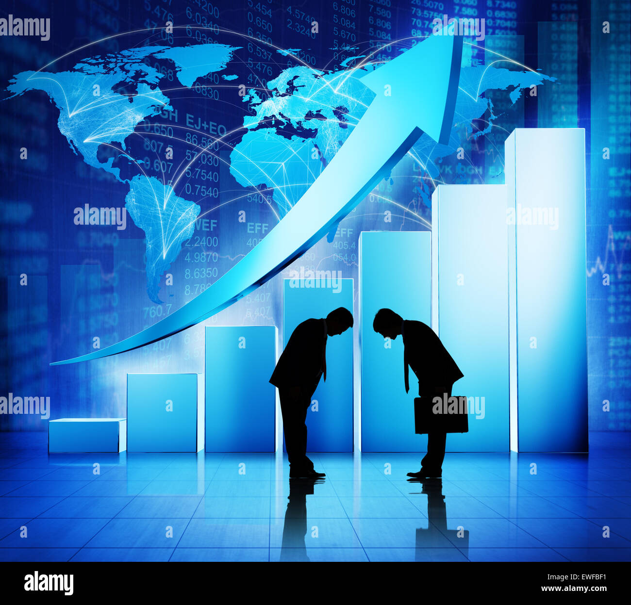 Global Business Greeting Stock Photo - Alamy