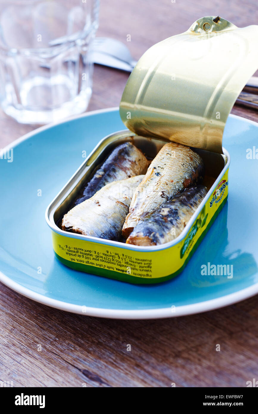 Canned sardines box hi-res stock photography and images - Alamy