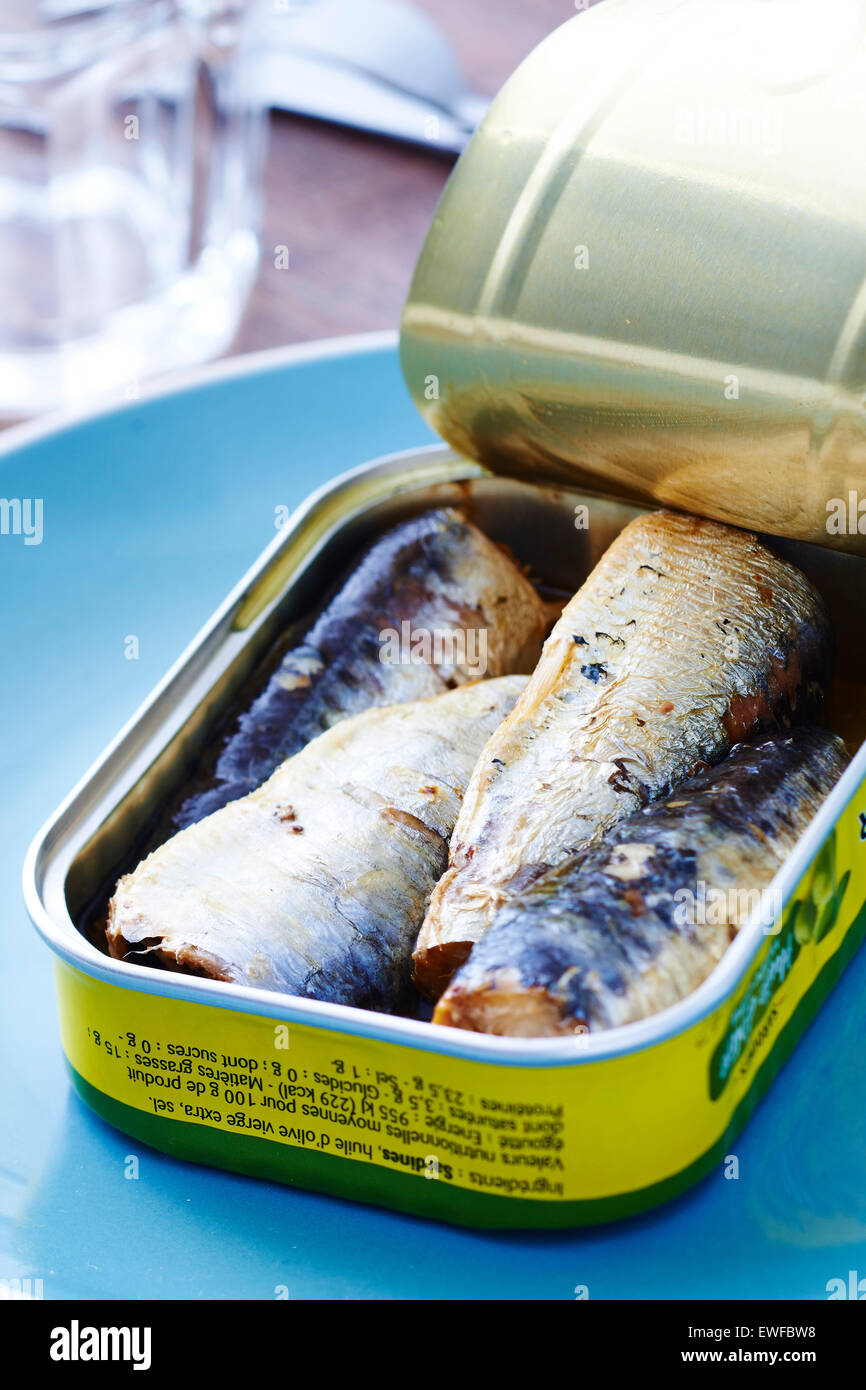 Canned sardines box hi-res stock photography and images - Alamy