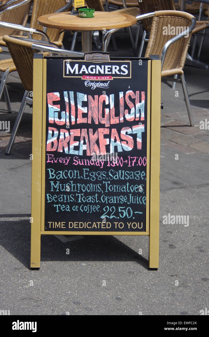 Full english breakfast sign hi-res stock photography and images - Alamy