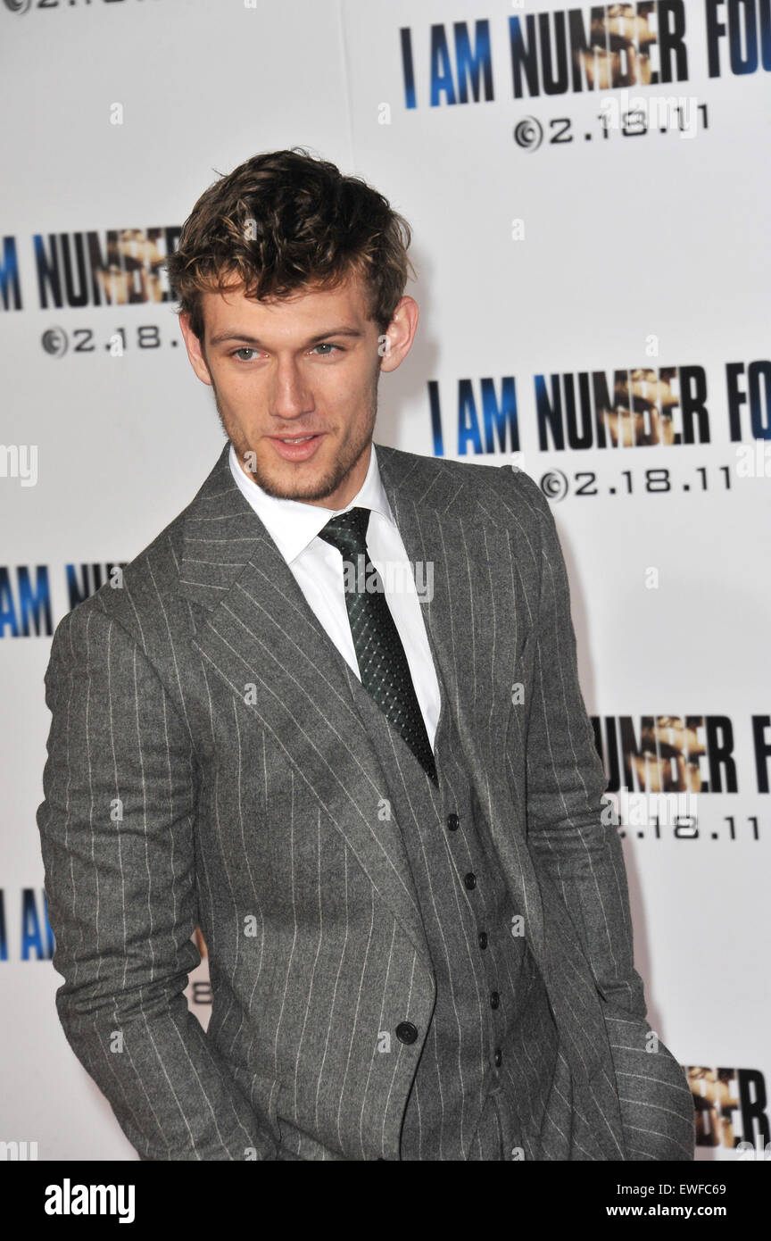 LOS ANGELES, CA - FEBRUARY 9, 2011: British actor Alex Pettyfer at the ...