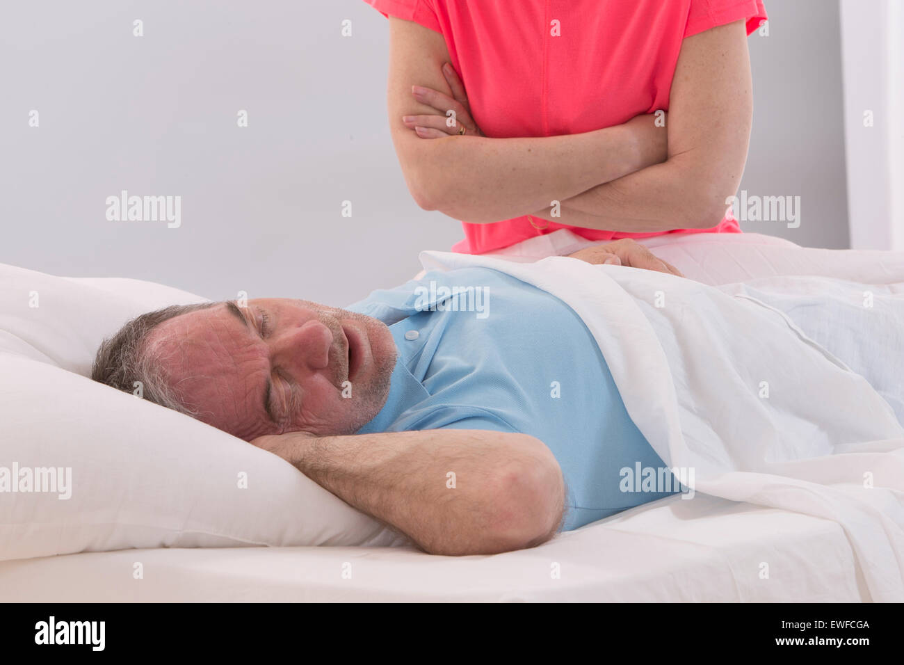 Snoring man hi-res stock photography and images - Alamy