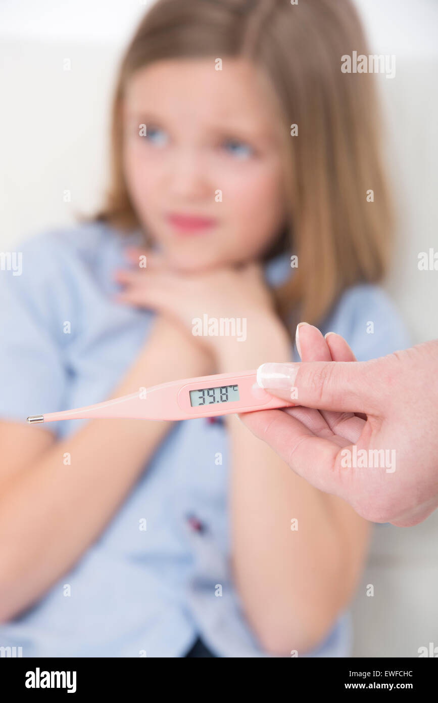 FEVER IN A CHILD Stock Photo - Alamy