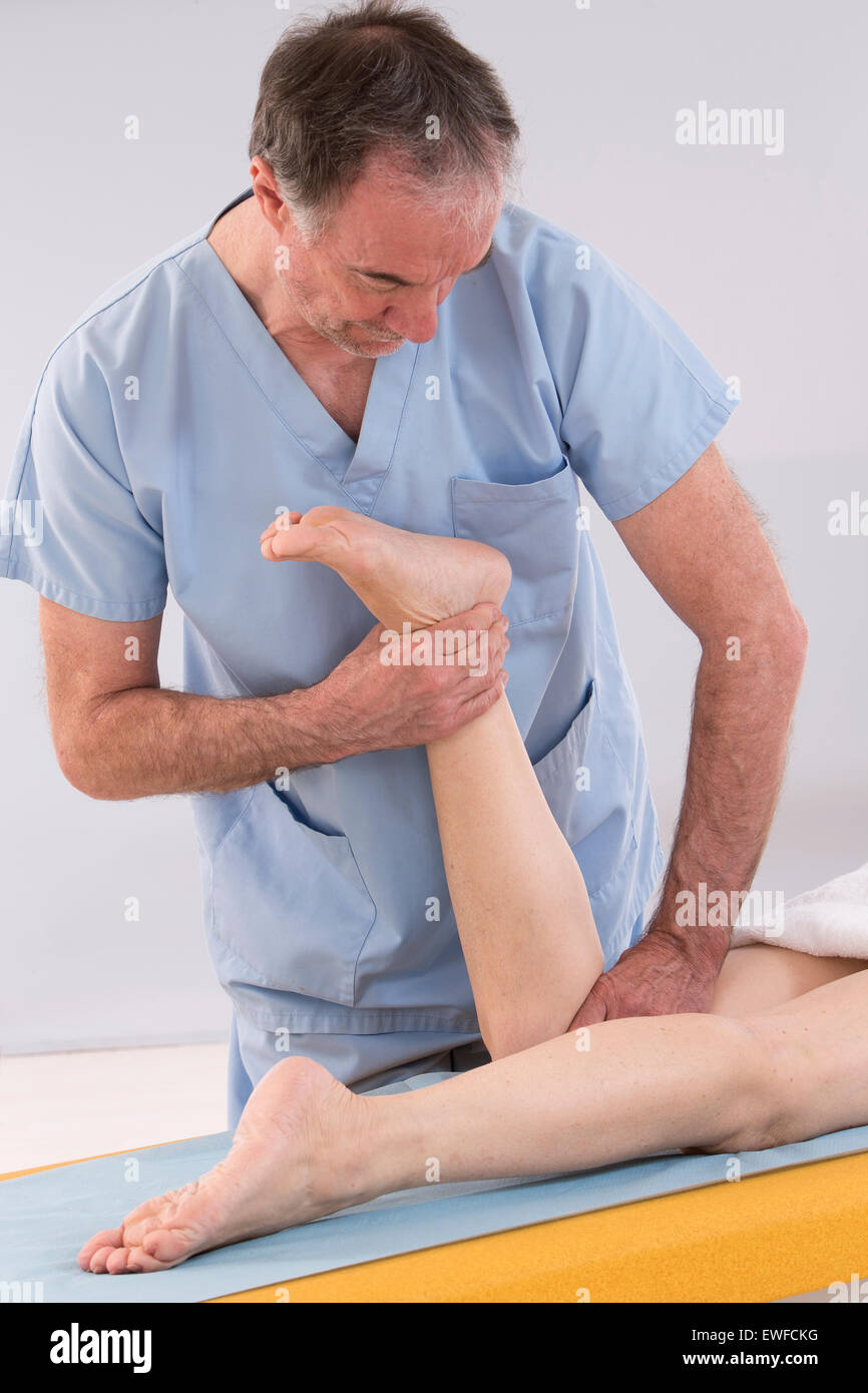 Massage spa older lady hi-res stock photography and images - Alamy
