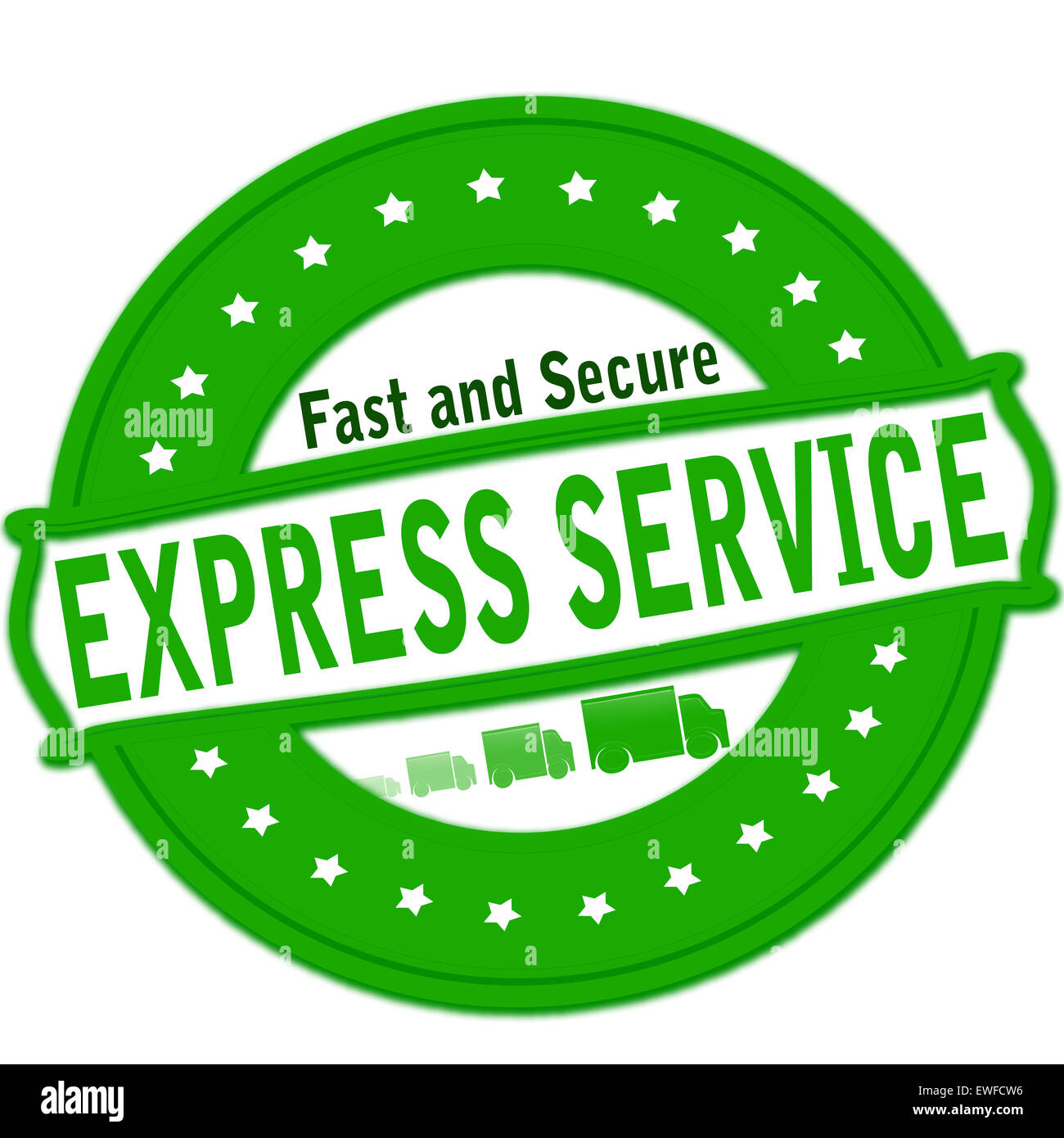 Rubber stamp with text fast and secure inside, illustration Stock Photo ...