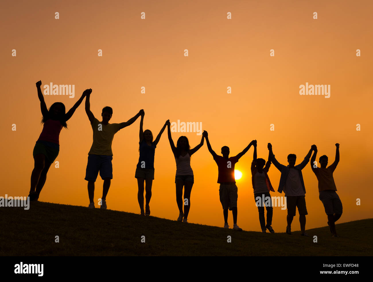 Group Celebration Togetherness Friendship Unity Stock Photo - Alamy
