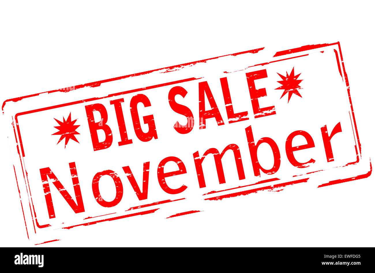 Rubber stamp with text big sale November inside, illustration Stock ...