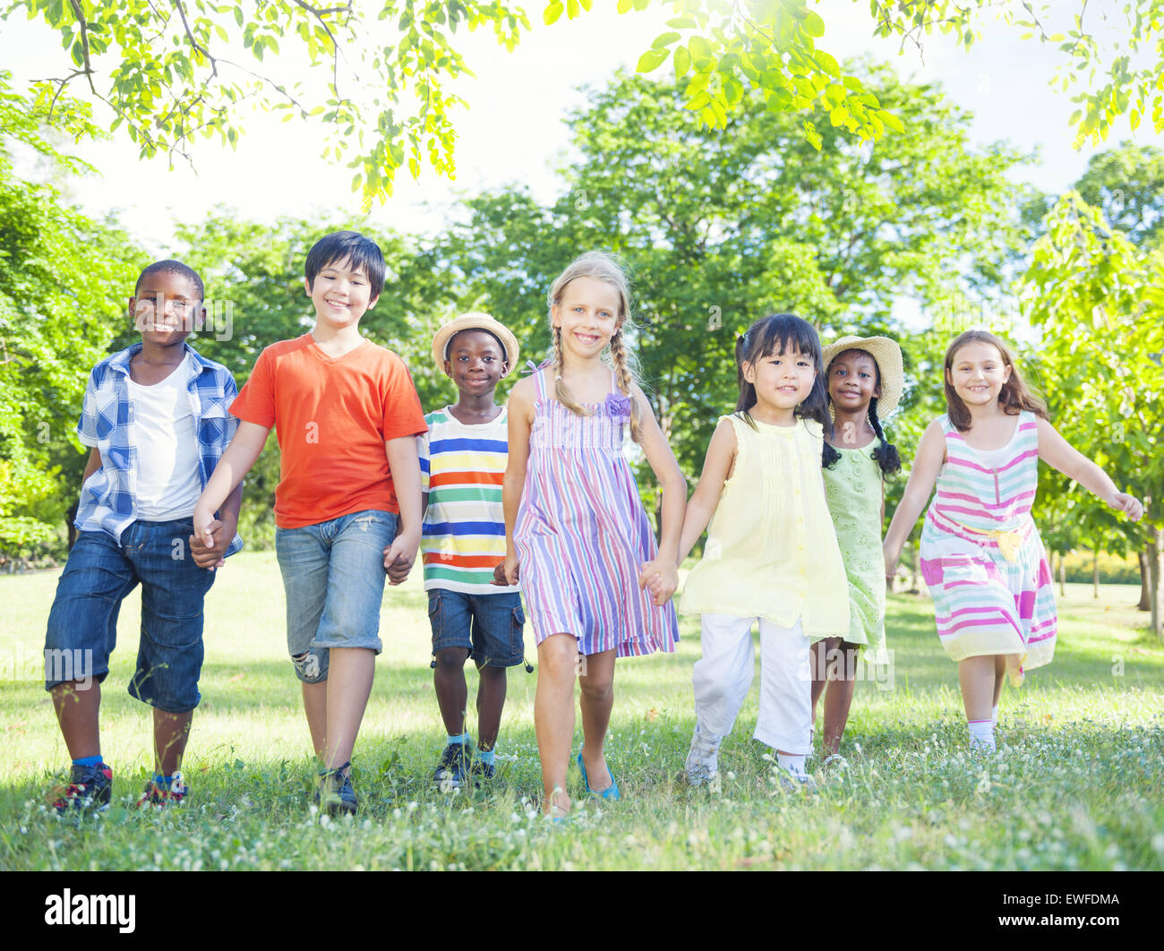 Group of children playing games hi-res stock photography and images - Alamy