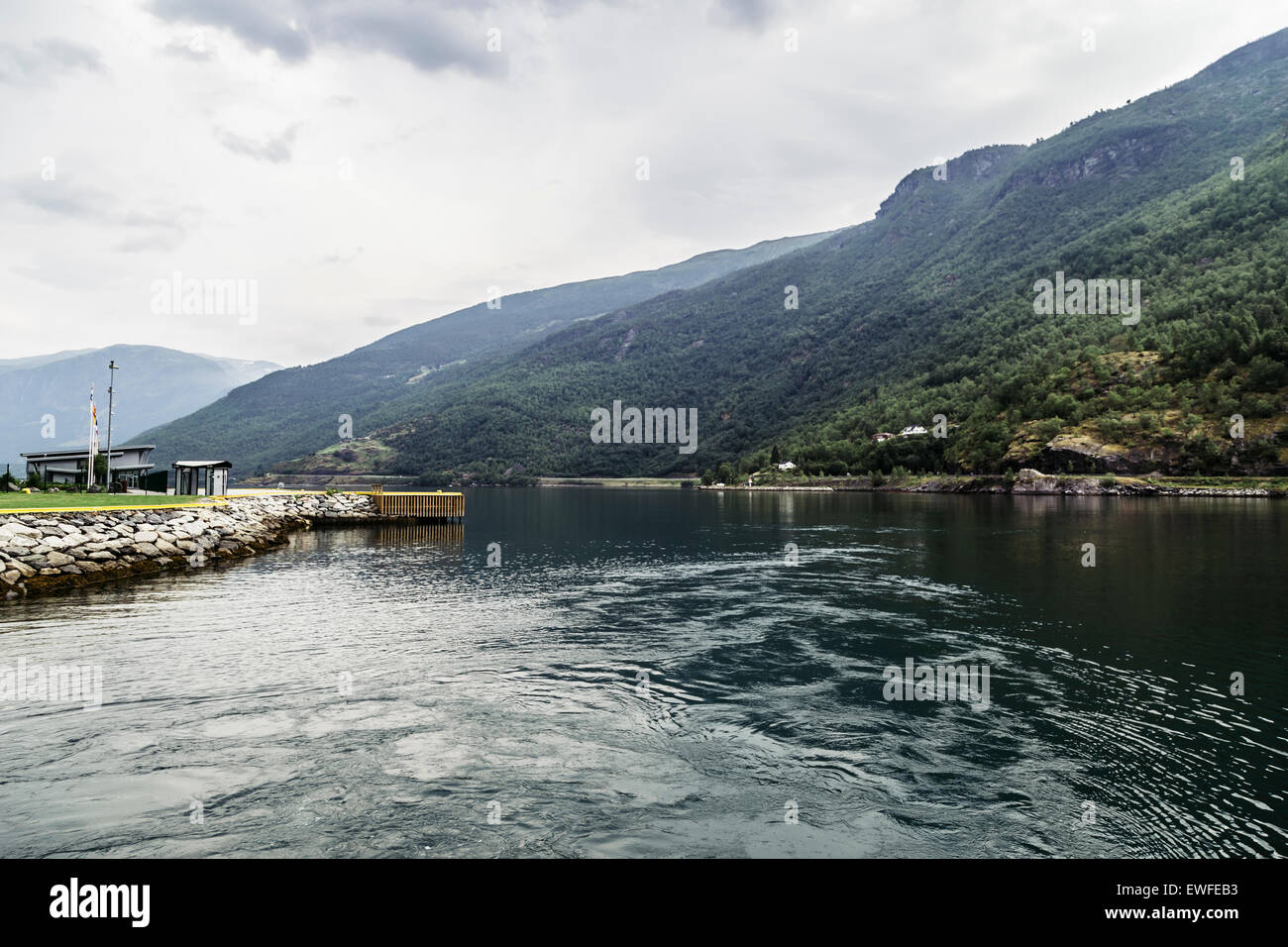 Entrance to port of Flam, Sognefjord, Norway Stock Photo - Alamy