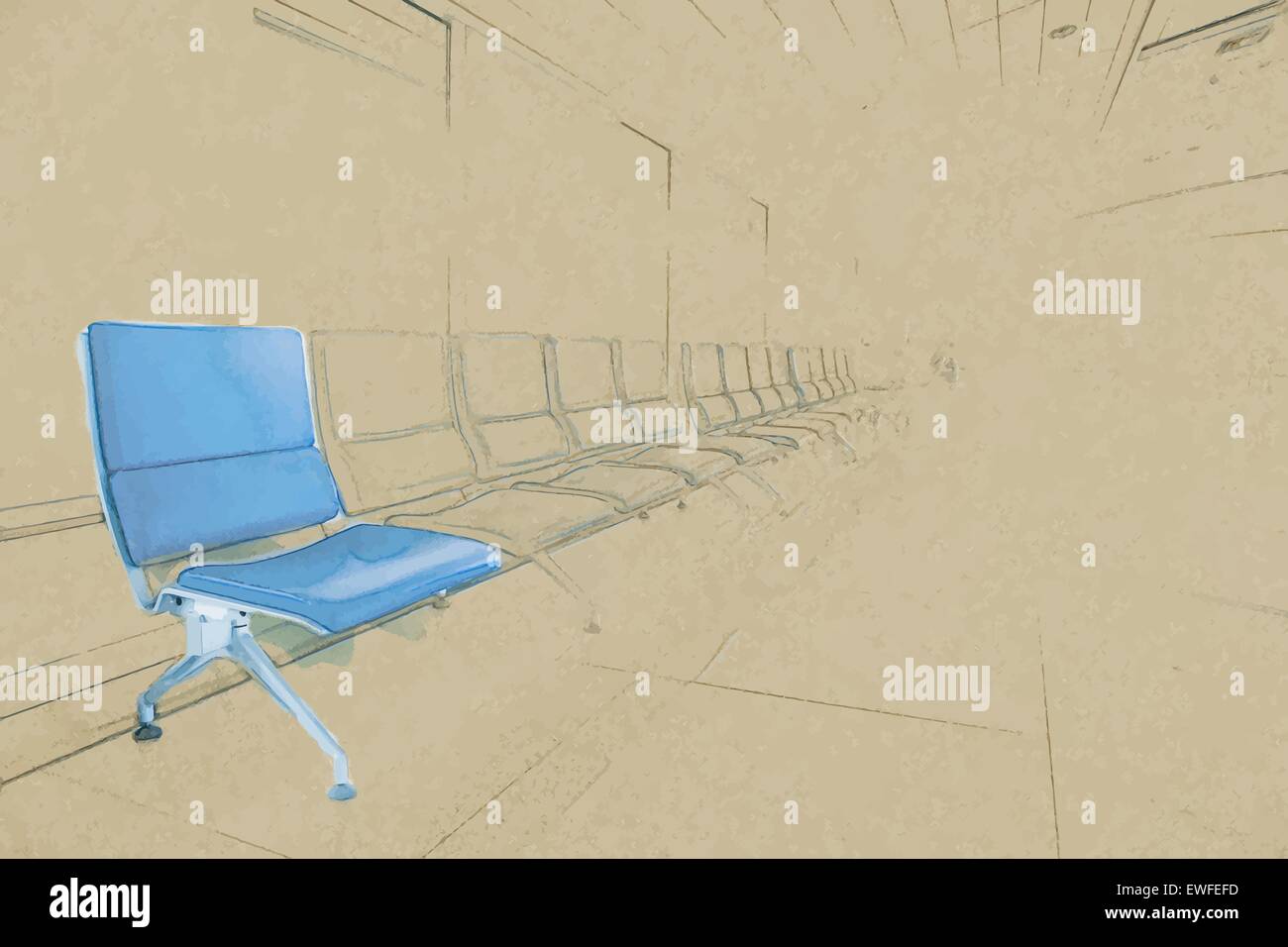 Interior modern office waiting Stock Vector Images - Alamy