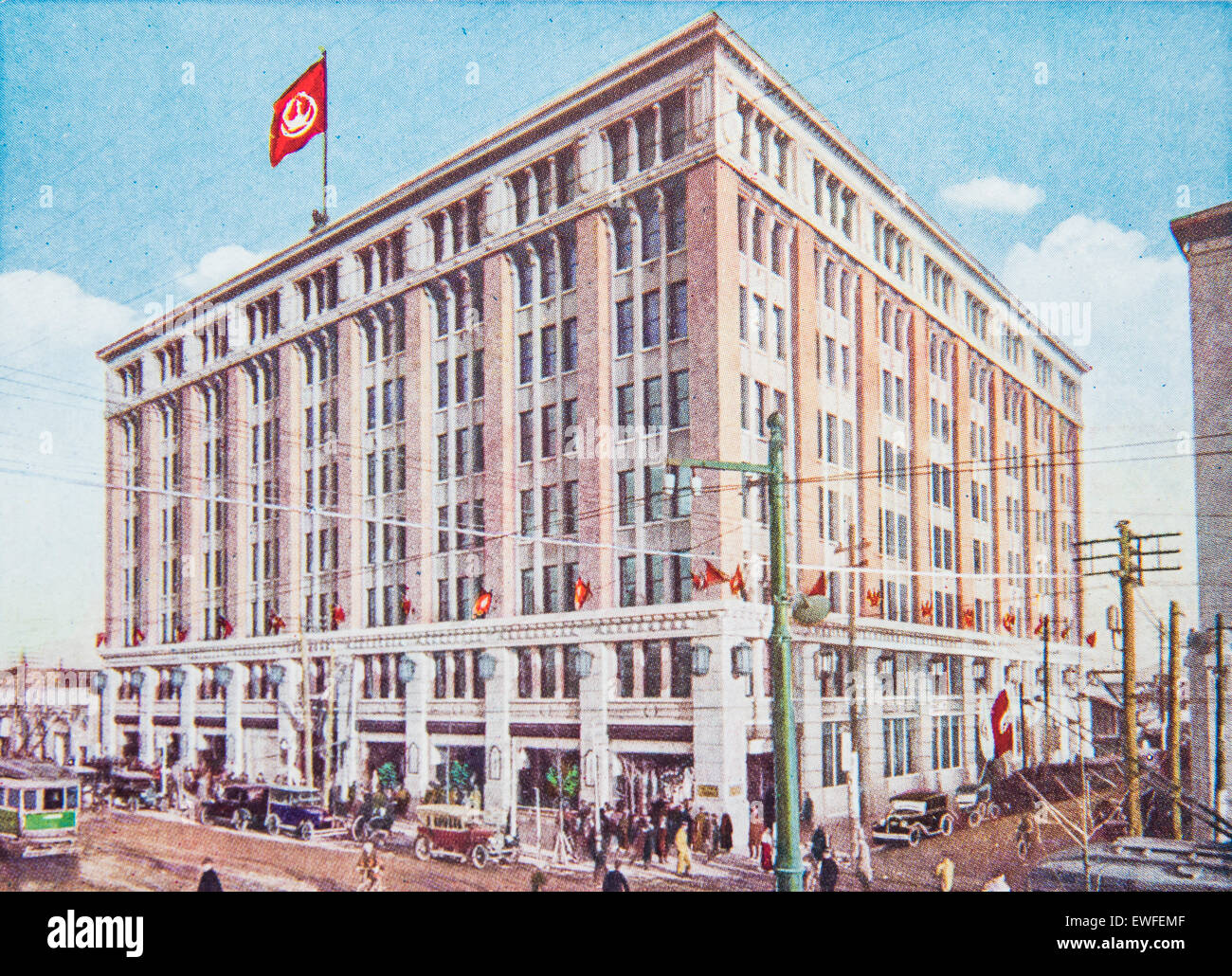 Ginza Matsuya Building,Tokyo,Japan. From Taisho period to early Showa ...