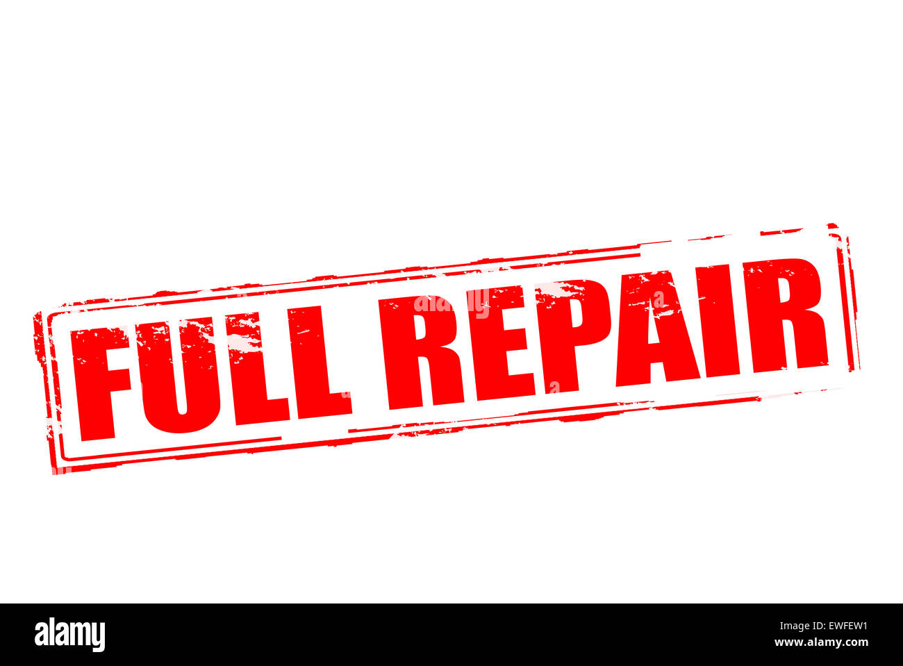 Rubber stamp with text full repair inside, illustration Stock Photo - Alamy