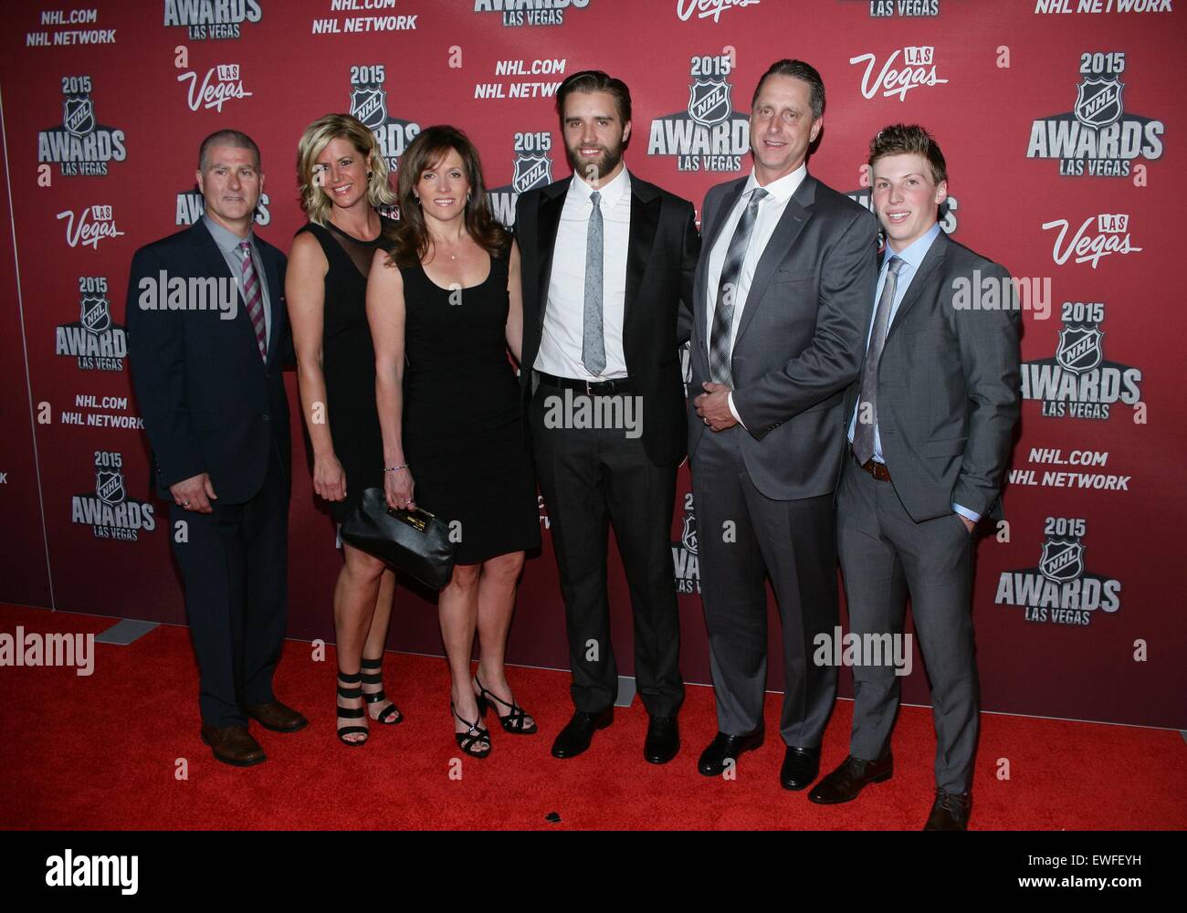 Las Vegas, NV, USA. 24th June, 2015. Guests, Lisa Ekblad, Aaron Ekblad ...