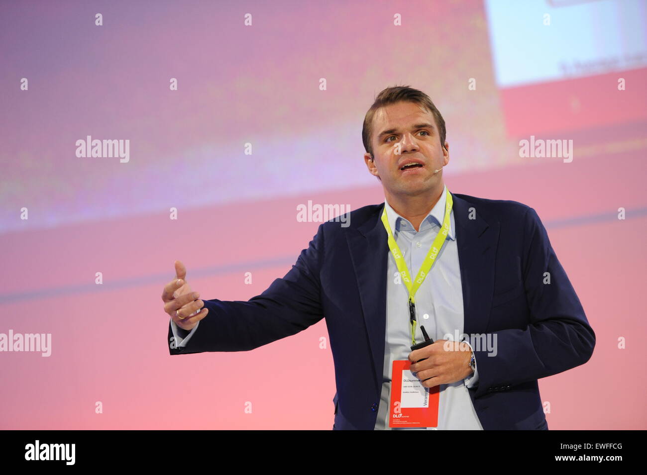 MUNICH/GERMANY - JUNE 23: Alexander Sixt (SIXT AG) gestures speaking on ...