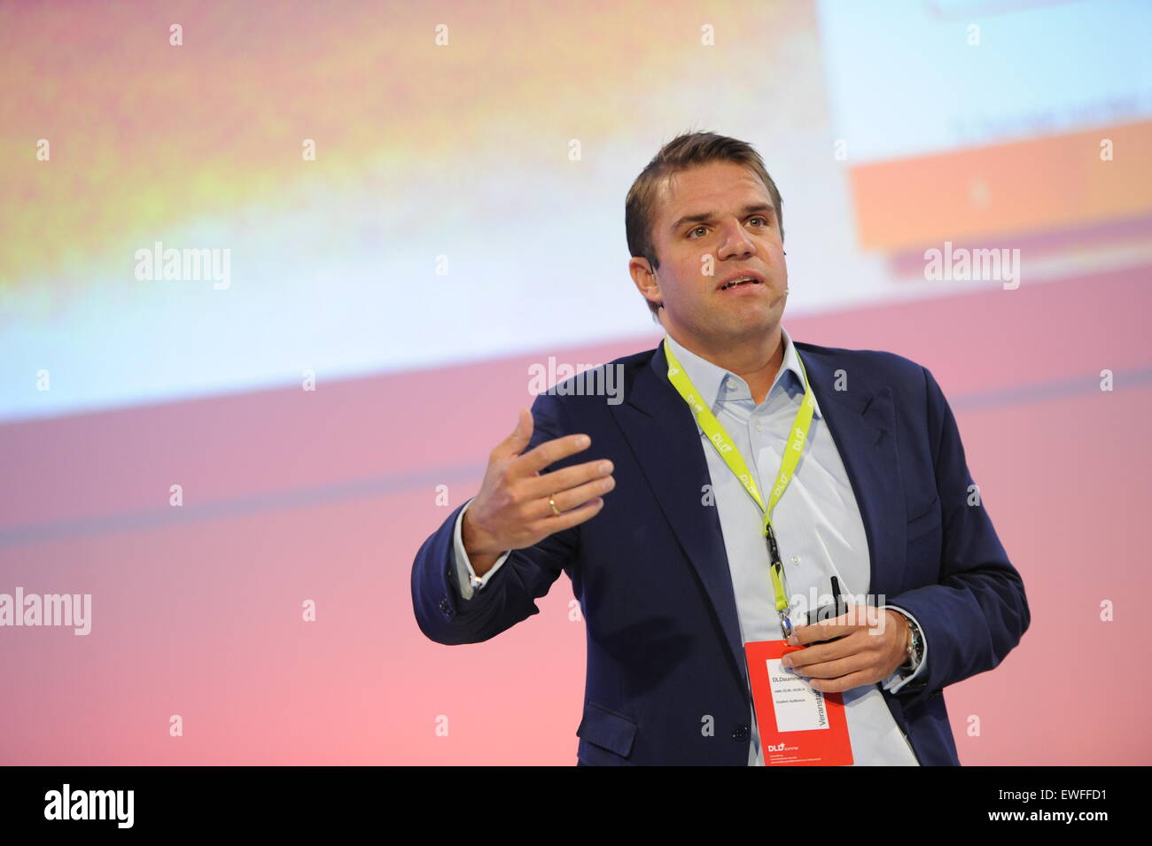 MUNICH/GERMANY - JUNE 23: Alexander Sixt (SIXT AG) gestures speaking on ...