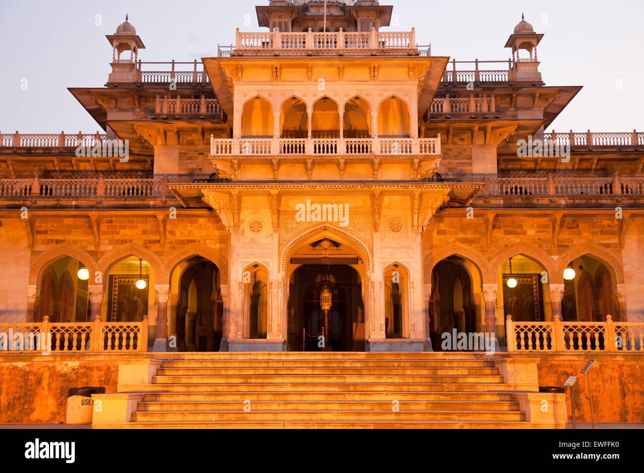 Albert Hall with Central Museum Jaipur, Rajasthan, India Stock Photo ...