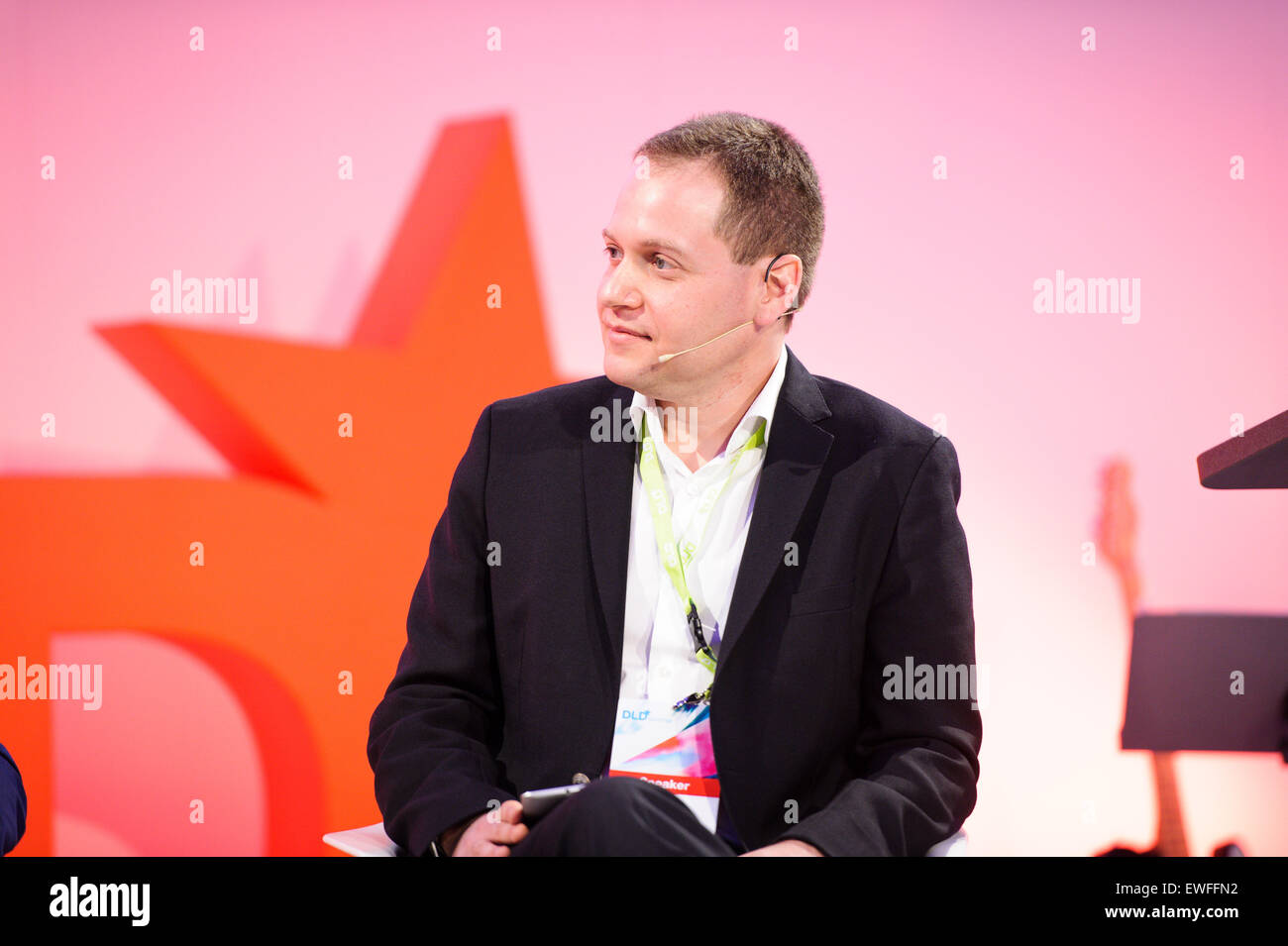 MUNICH/GERMANY - JUNE 23: Dan Feld (Google) speak on a panel discussion ...