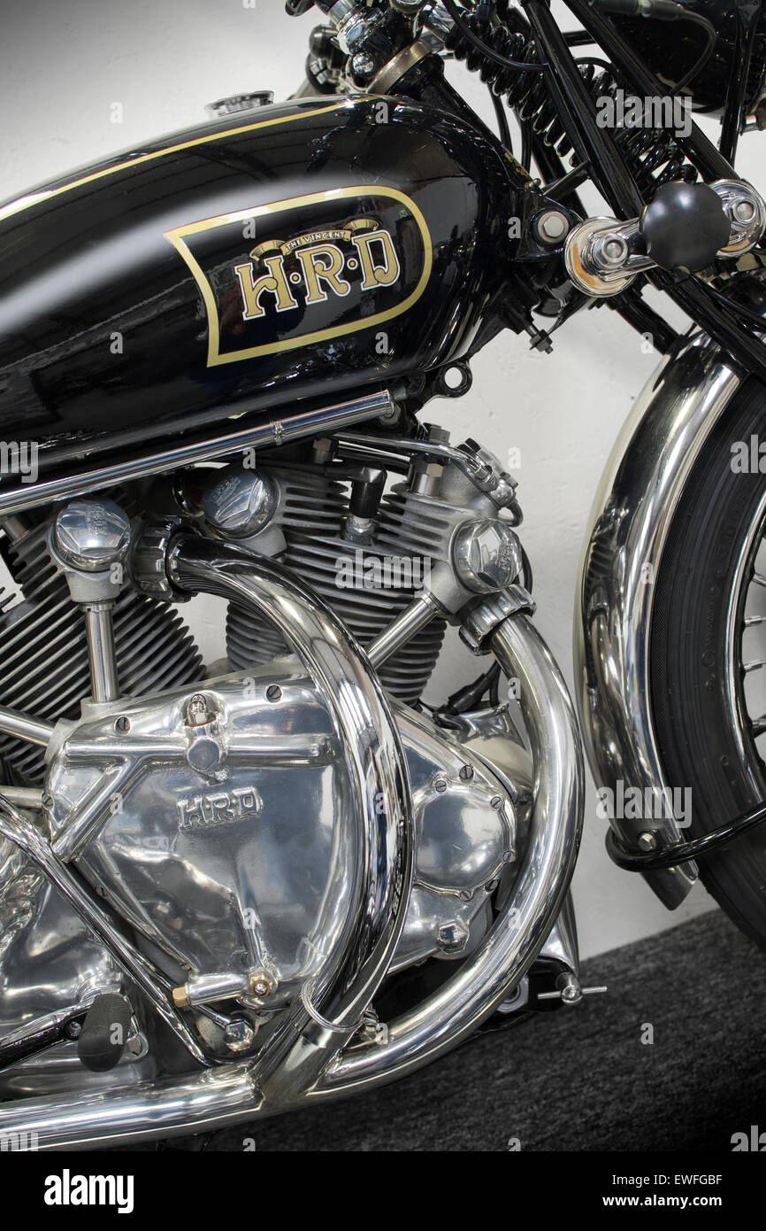 Vincent HRD classic motorcycle trademark insignia Stock Photo - Alamy