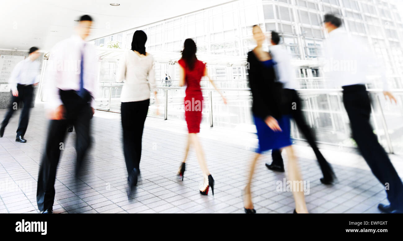 Business people in motion Stock Photo - Alamy