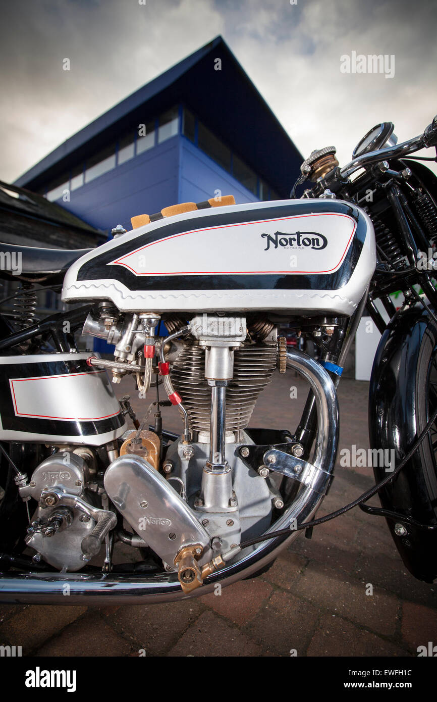 Norton classic motorcycle trademark insignia Stock Photo - Alamy
