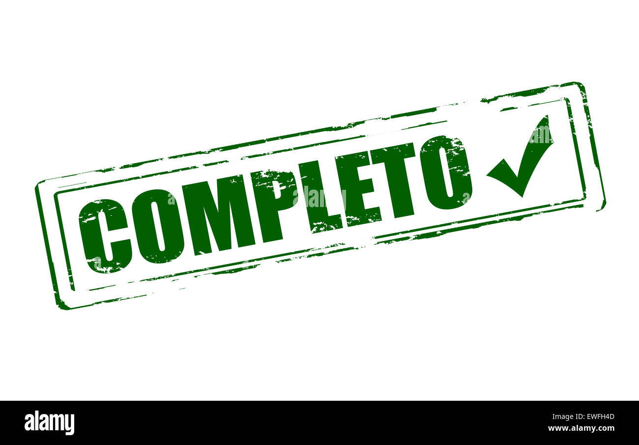 Stamp with word complete inside hi-res stock photography and images - Alamy