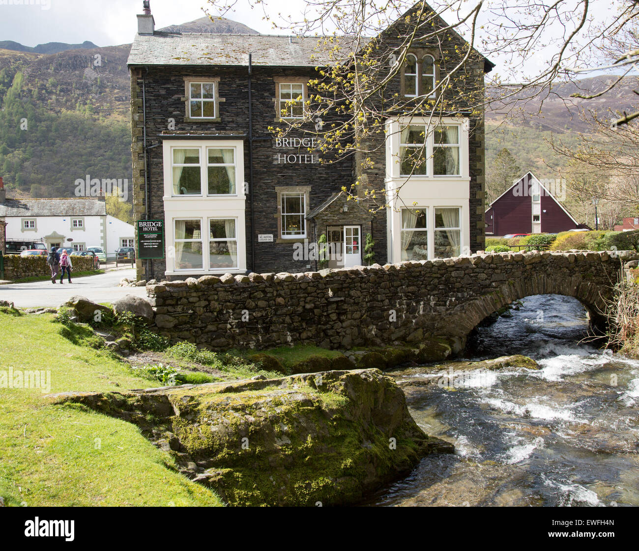 Buttermere village bridge hotel hi-res stock photography and images - Alamy