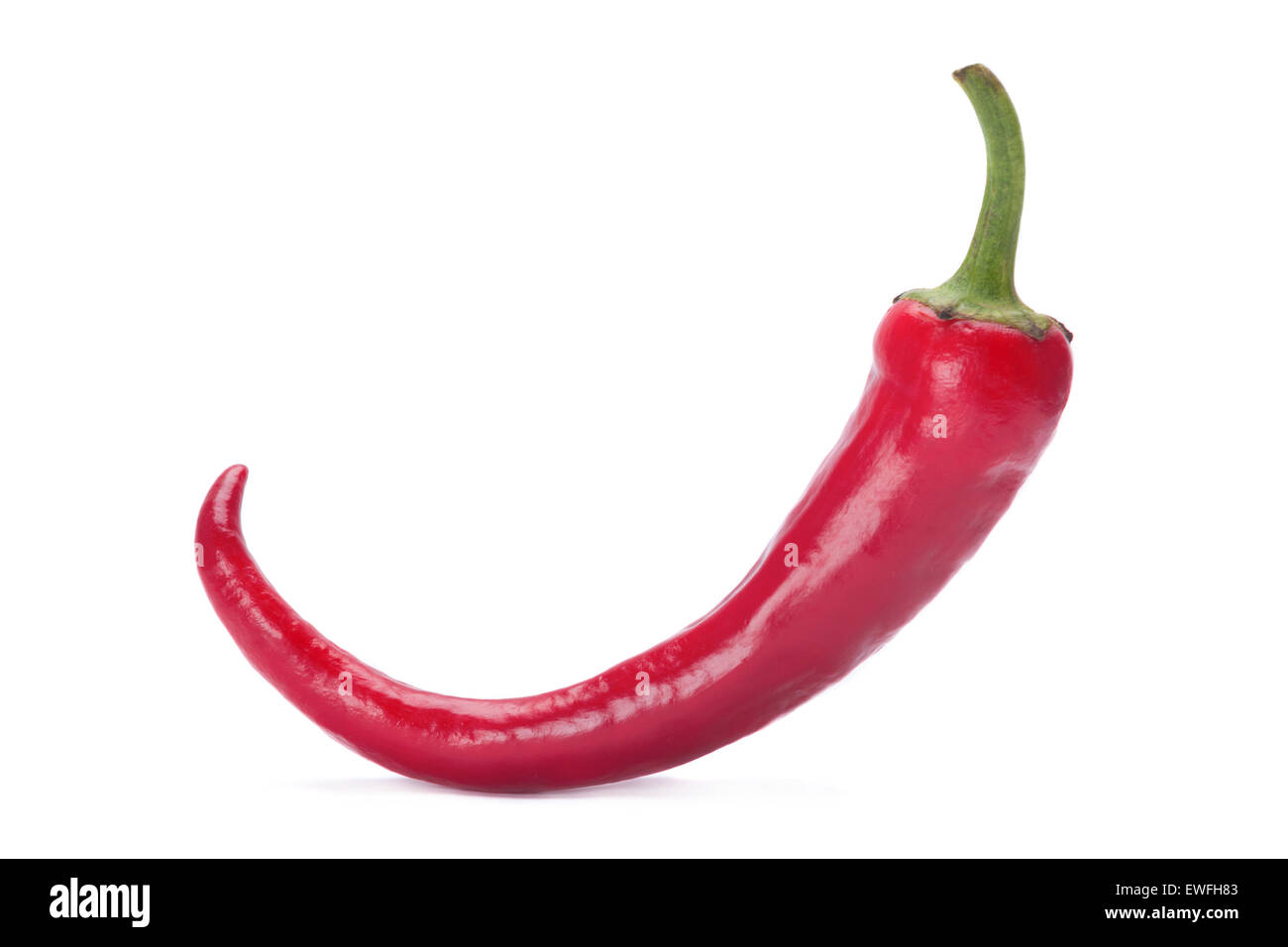 Red chilli pepper closeup isolated on white Stock Photo - Alamy