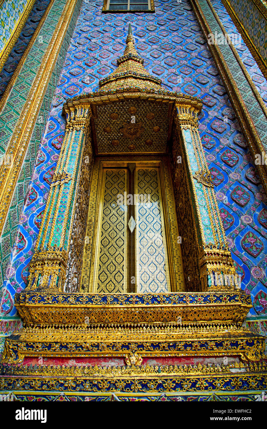 thailand asia in bangkok rain temple abstract cross colors roof wat ...