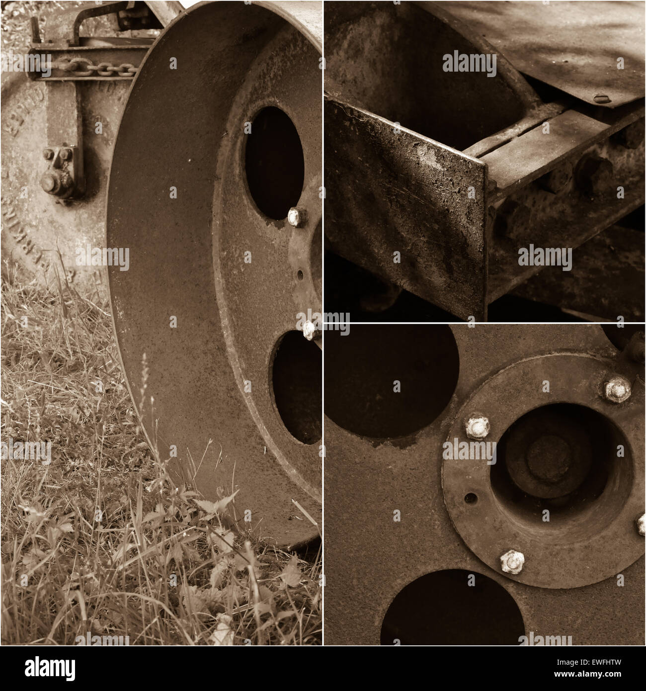 Vintage lawn roller hi-res stock photography and images - Alamy