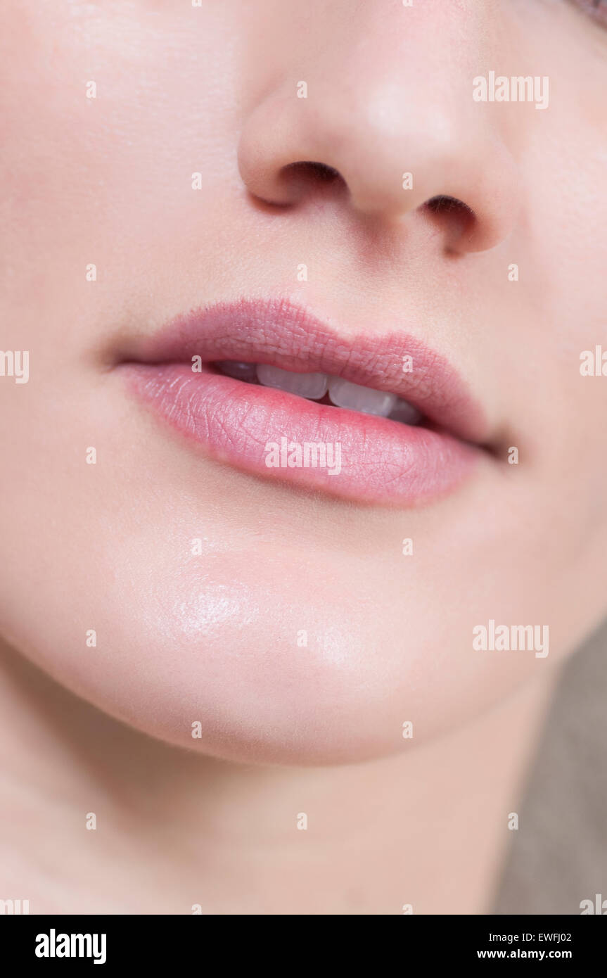 Closeup of a beautiful woman's mouth Stock Photo - Alamy