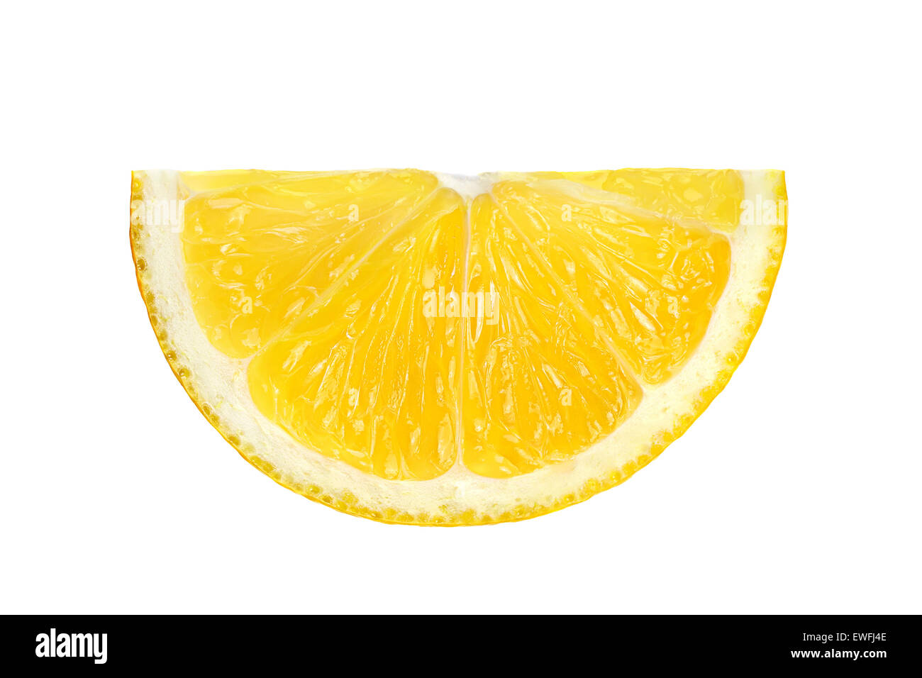 Lemon citrus fruit slice isolated on white background Stock Photo - Alamy