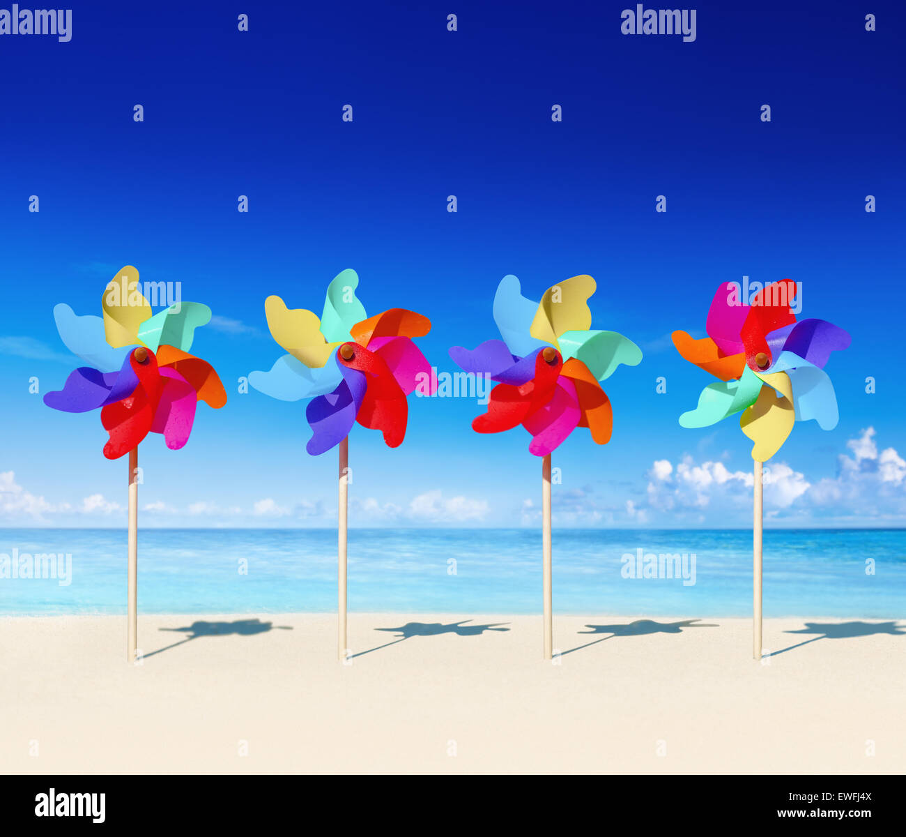 Rainbow pinwheels hi-res stock photography and images - Alamy