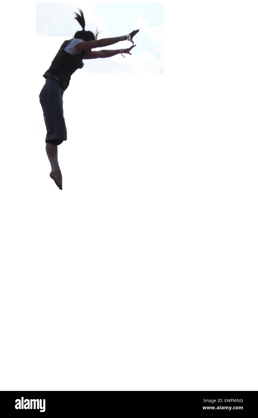 Woman Flying Cut Out Stock Images & Pictures - Alamy