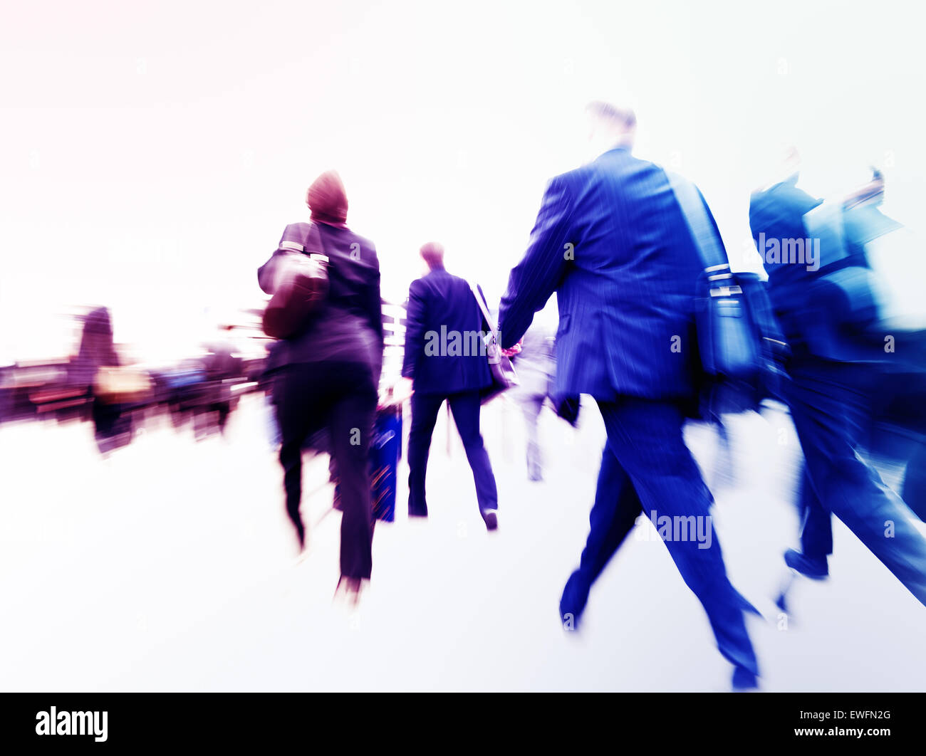 Commuters on their way to work Stock Photo - Alamy