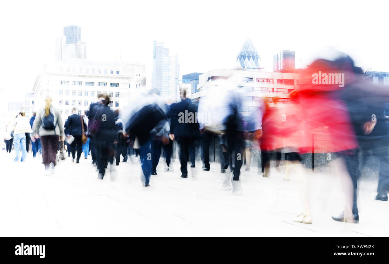 People rushing to work Stock Photo - Alamy