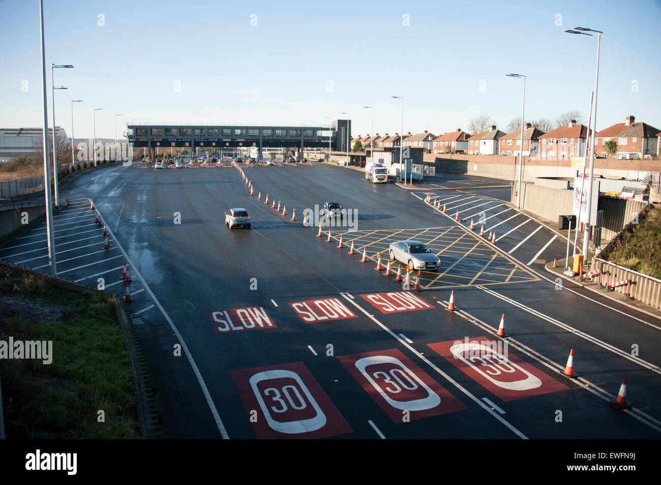 Mersey Tunnel Entrance Wallasey Merseyside Toll Stock Photo - Alamy