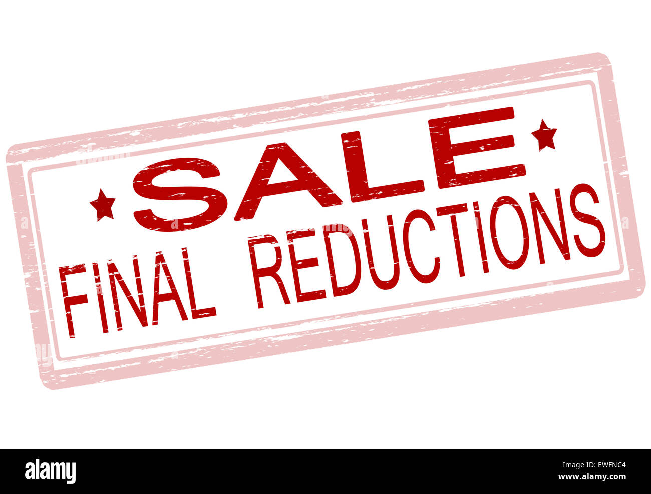 Rubber stamp with text final reductions inside, illustration Stock ...