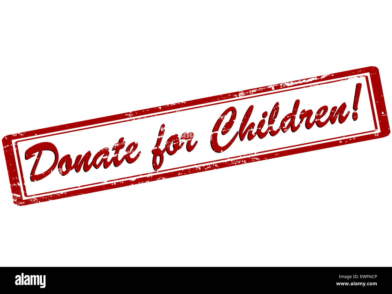 Rubber stamp with text donate for children inside, illustration Stock ...
