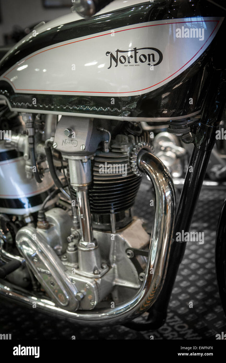 Norton classic motorcycle trademark insignia Stock Photo - Alamy