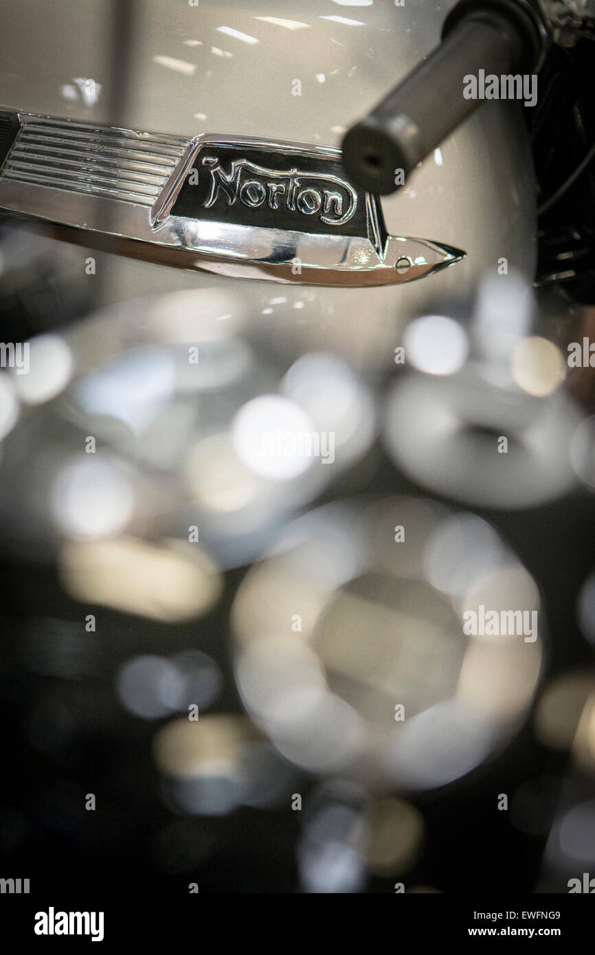 Norton classic motorcycle trademark insignia Stock Photo - Alamy