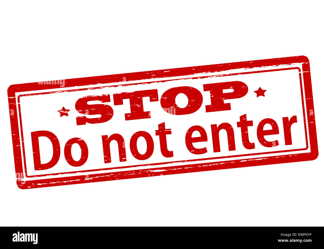 Rubber stamp with text do not enter inside, illustration` Stock Photo ...