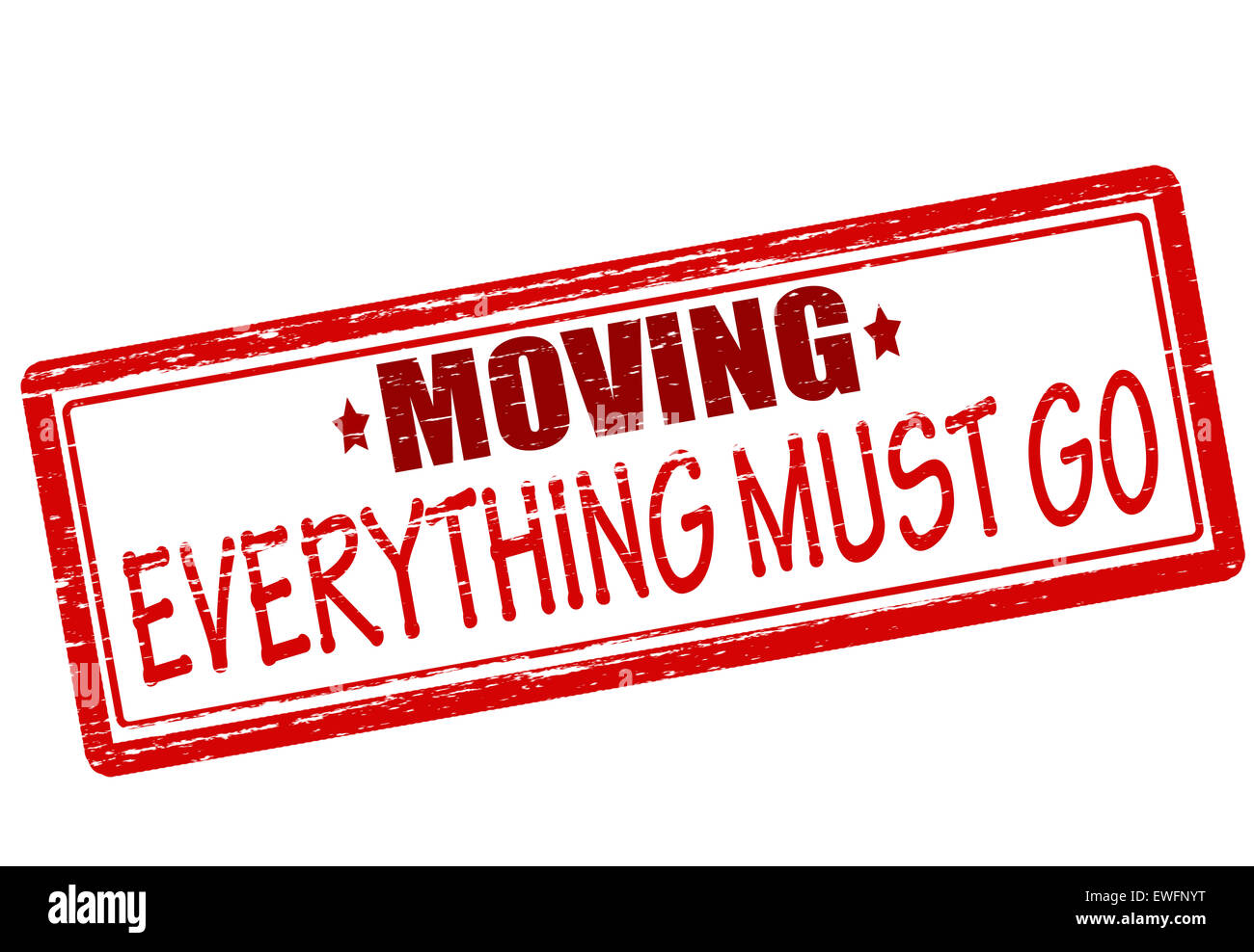 Rubber stamp with text everything must go inside, illustration` Stock ...