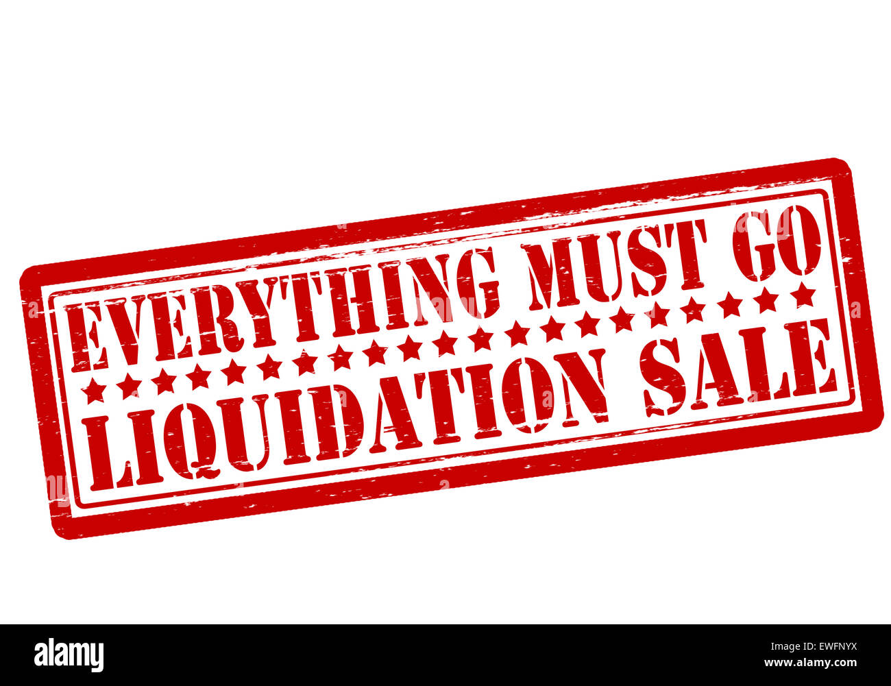 Rubber stamp with text everything must go liquidation sale inside ...