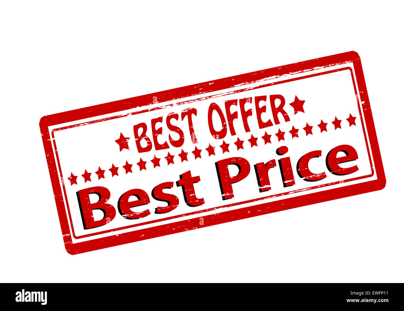 Rubber stamp with text best offer inside, illustration Stock Photo - Alamy