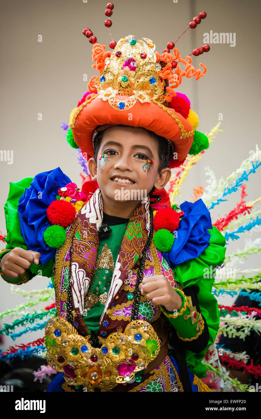 Children at the Jember Fashion Carnival in Jember, Indonesia Stock ...