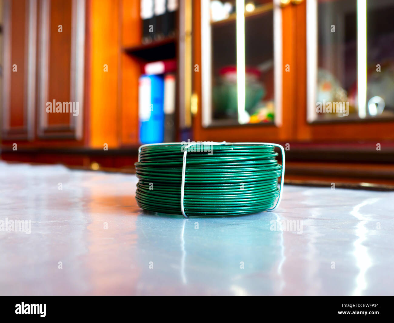 The electrical Skein cable object Stock Photo - Alamy